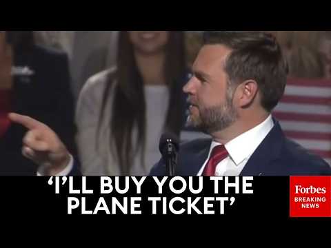 'If You Love Mexico So Much—Get Your Ass Over There!': JD Vance Torches Heckler During RNC Speech