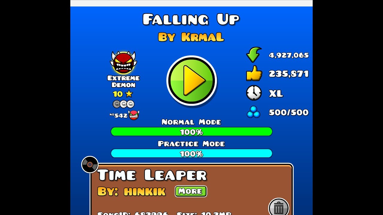 ''FALLING UP'' 100% [EXTREME DEMON] (Geometry Dash) - YouTube