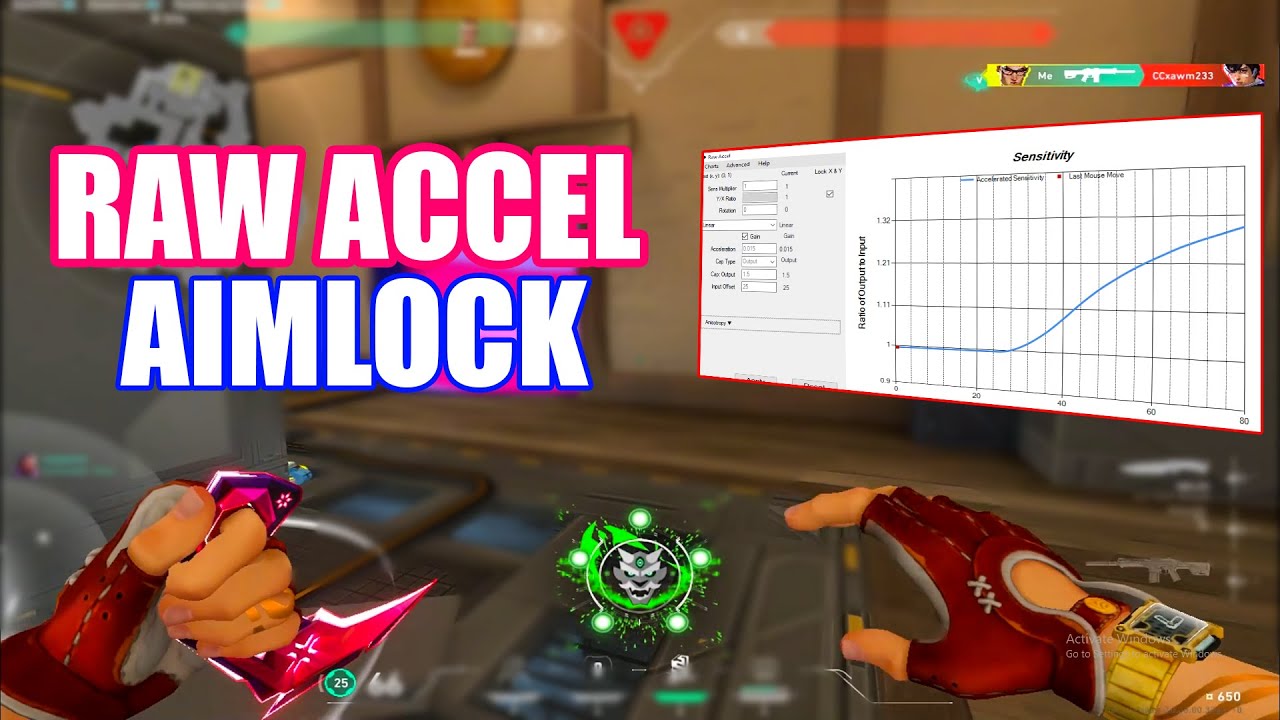 Raw Accel + CHAMBER + Low Sens=AIMLOCK#customcurve #rawaccel #valorant #valorantclips # ...