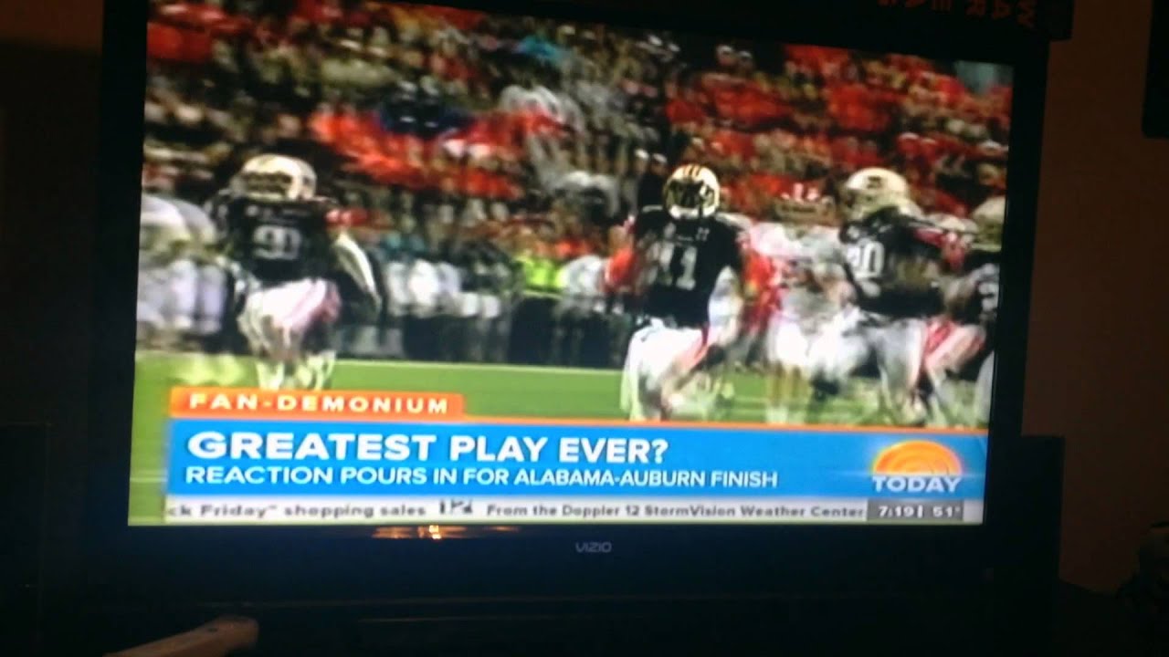 Iron Bowl Highlights on the Today Show - YouTube