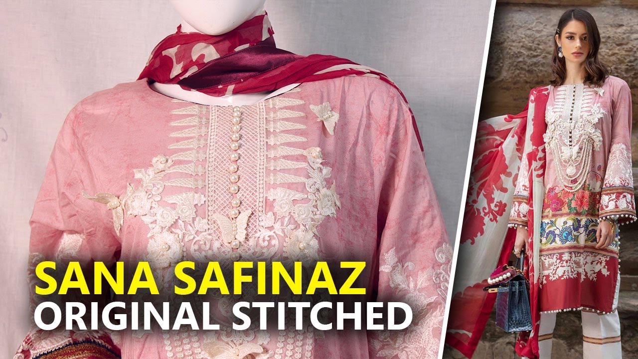 🔴 Sana Safinaz Lawn 2019 - Stitched Farfalia 013A - Sara Clothes Try on ...