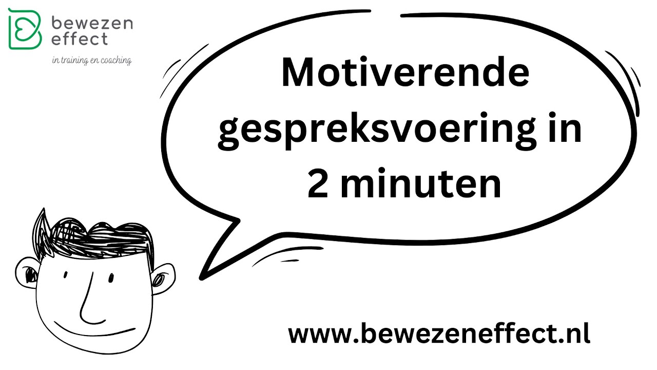 Motiverende gespreksvoering in 2 minuten (animatie) - YouTube