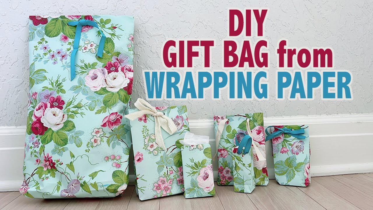 How to make a Gift Bag from Paper | DIY gift bag ideas - Wrapping ...