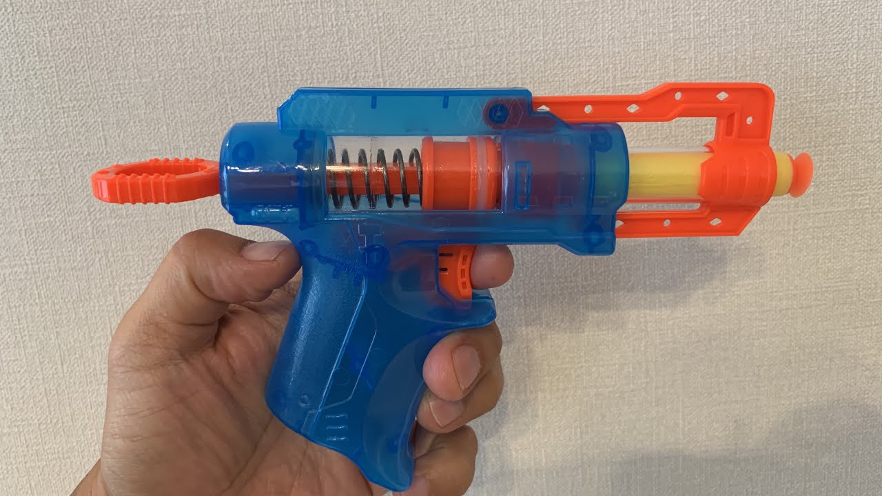 Nerf war: Nerf gun spring shooter - YouTube