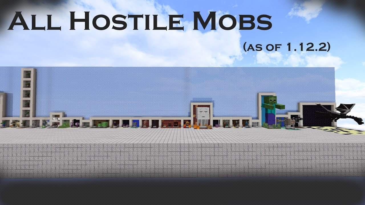 All Hostile Minecraft Mobs
