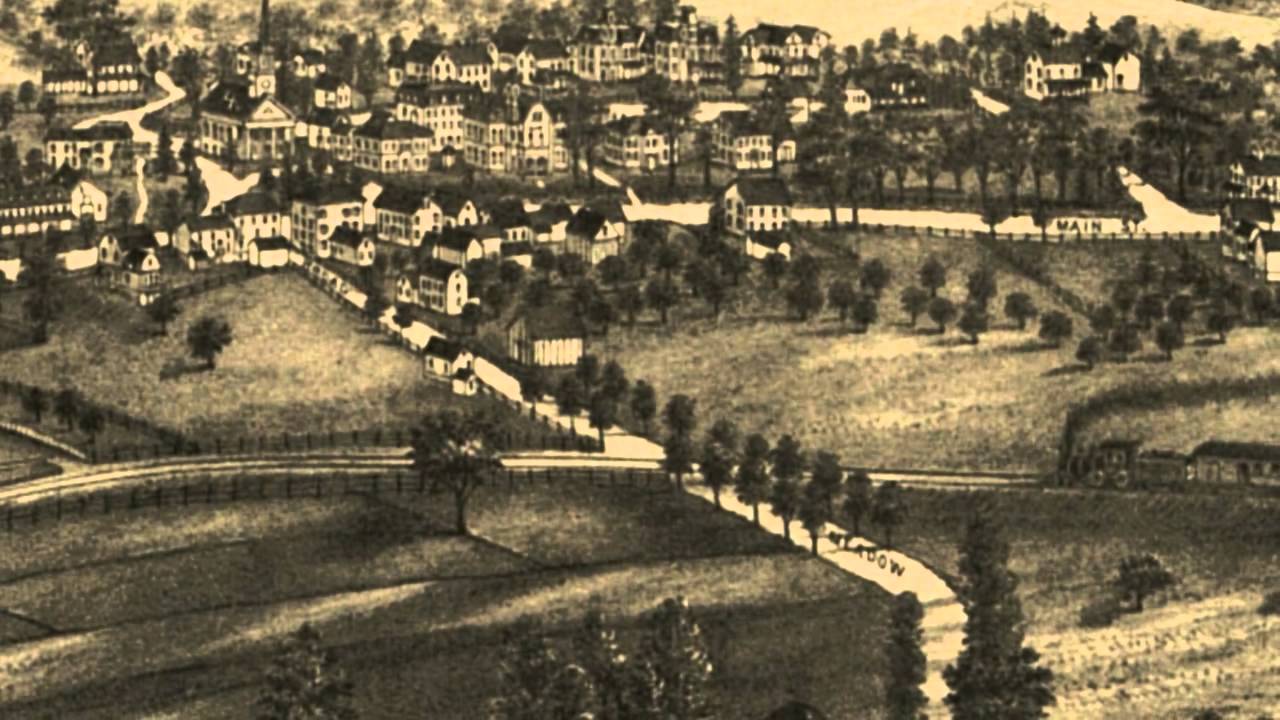 Groton Massachusetts 1886 Panoramic Bird's Eye View Map 6994 - YouTube