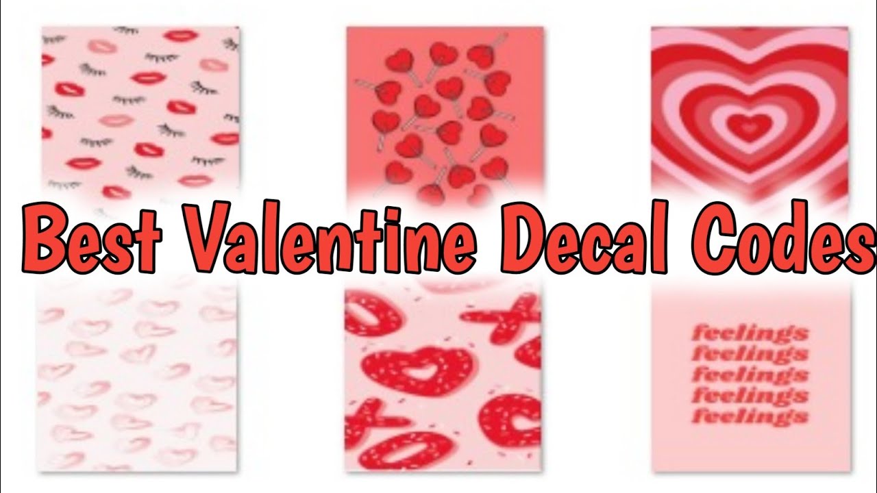 30 Best Aesthetic Valentine Decal Codes For Berry Avenue 2024