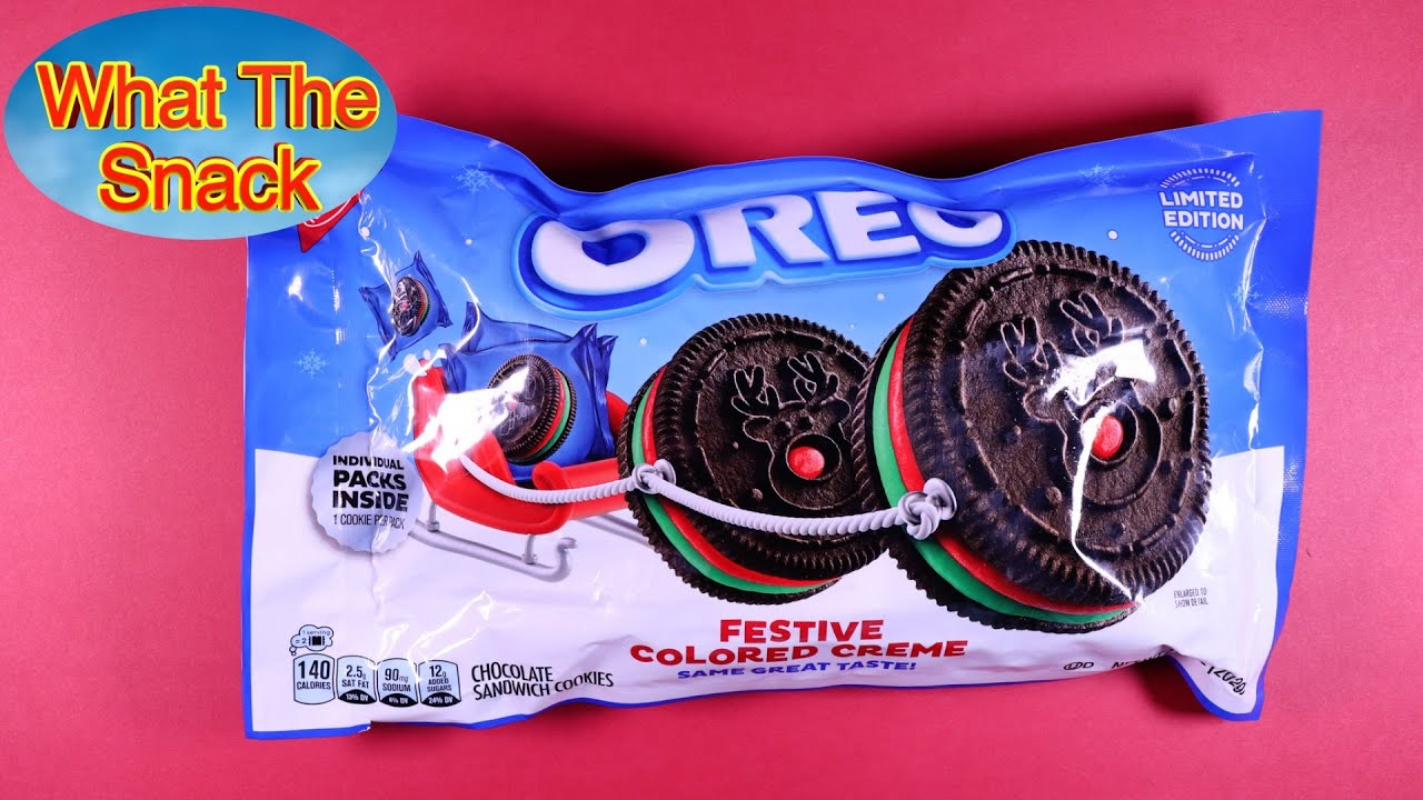 Oreo Festive Colored Creme - Limited Edition - YouTube