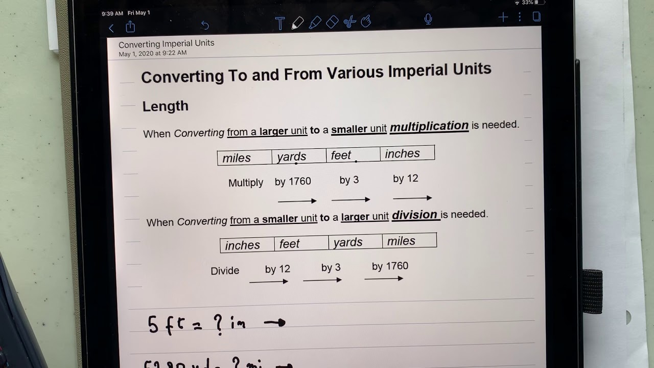 Converting Imperial Units Of Length YouTube converting-imperial-units-of-length-youtube