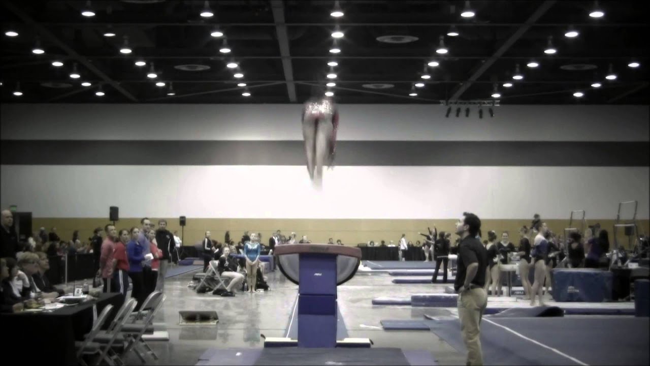 Ellie Pascoe-Long vault #1, National Judges' Cup, Tacoma Jan. 11, 2014 ...