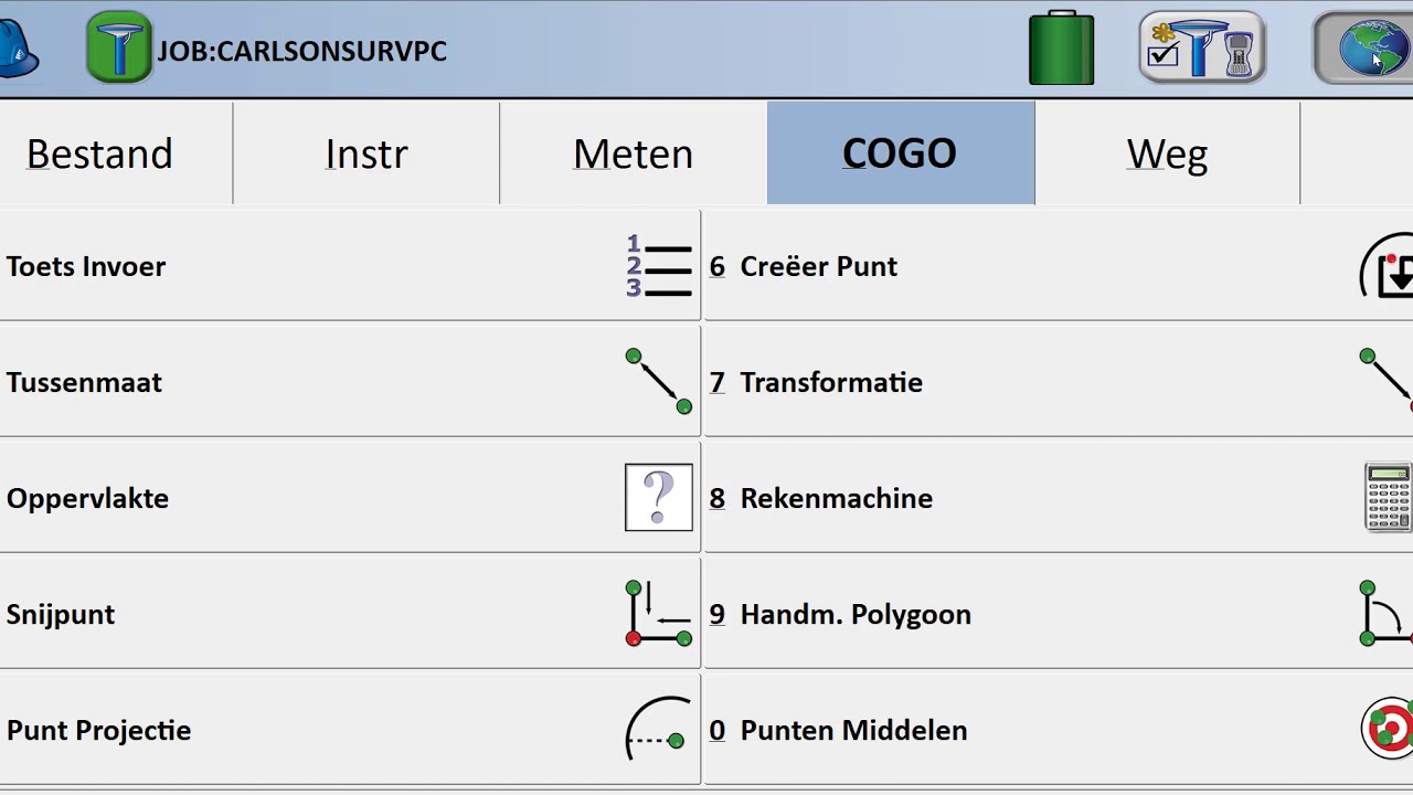 Carlson SurvPC - Cogo - Creëer Punt - YouTube