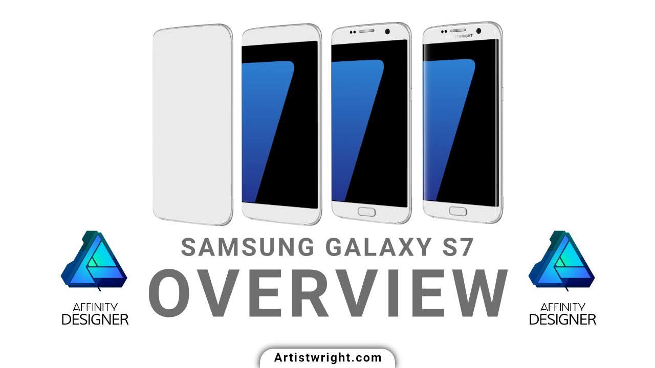 Affinity Designer Samsung S7 Vector Illustration - YouTube
