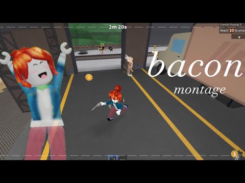 playing mm2 as a bacon?! Montage - YouTube