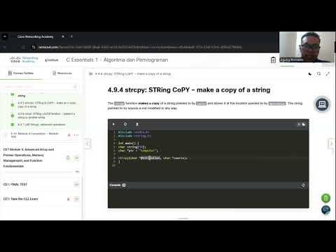 Tugas UAS Algoritma Pemrograman - String Processing in C - YouTube
