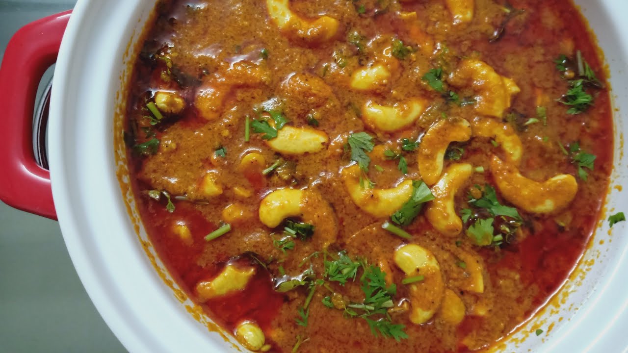 Kaju masala recipe | Kaju curry recipe | how to make Cashew Nut masala ...