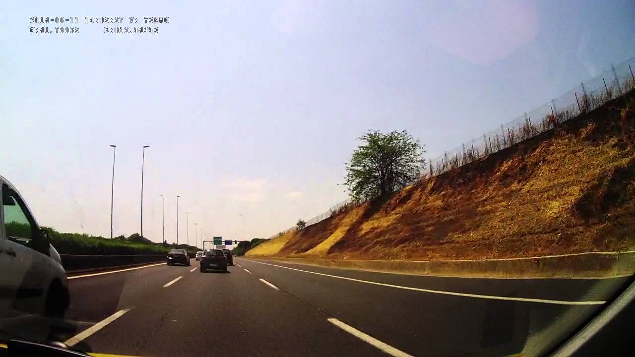 Italy. Motorway A90 GRA, Rome-La Rustica — Rome-Fiumicino, 2014, 1x ...