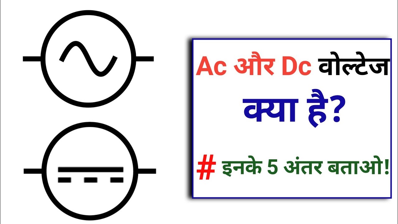 What is ac voltage | What is dc voltage | Difference between ac and dc ...