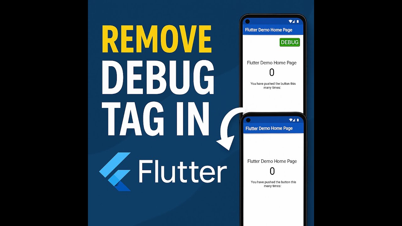 How to Create a New Flutter App in Android Studio & Remove Debug Banner (No Code). - YouTube