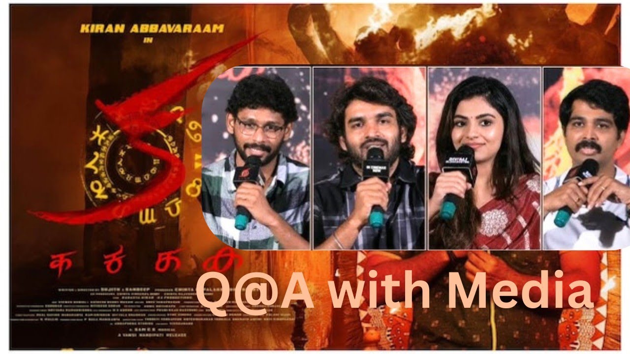 ka movie team Q@A with press at ka movie thanks meet/kiran abbavaram ...