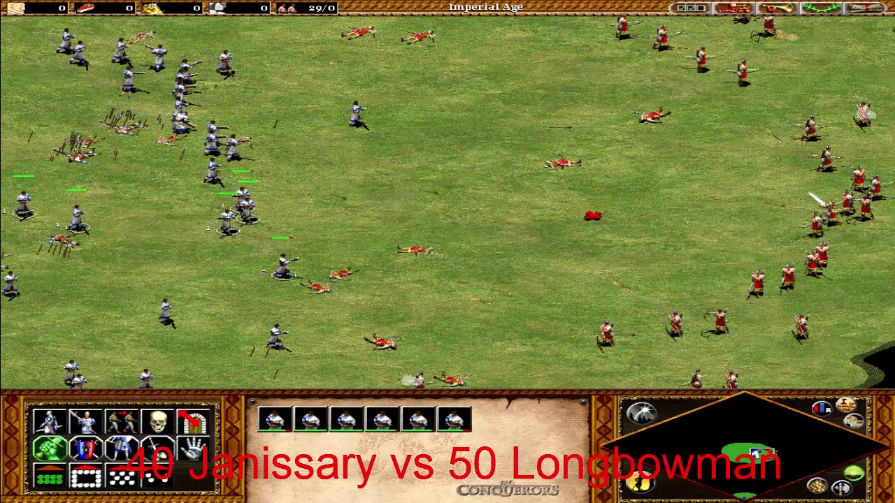 Age of Empires 2 - Janissary ( Turks ) vs Longbowman ( Britons ) - YouTube
