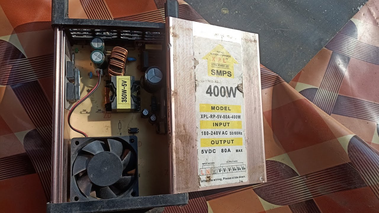 #smps fxcel LED 5v dc 80A repair 400W - YouTube
