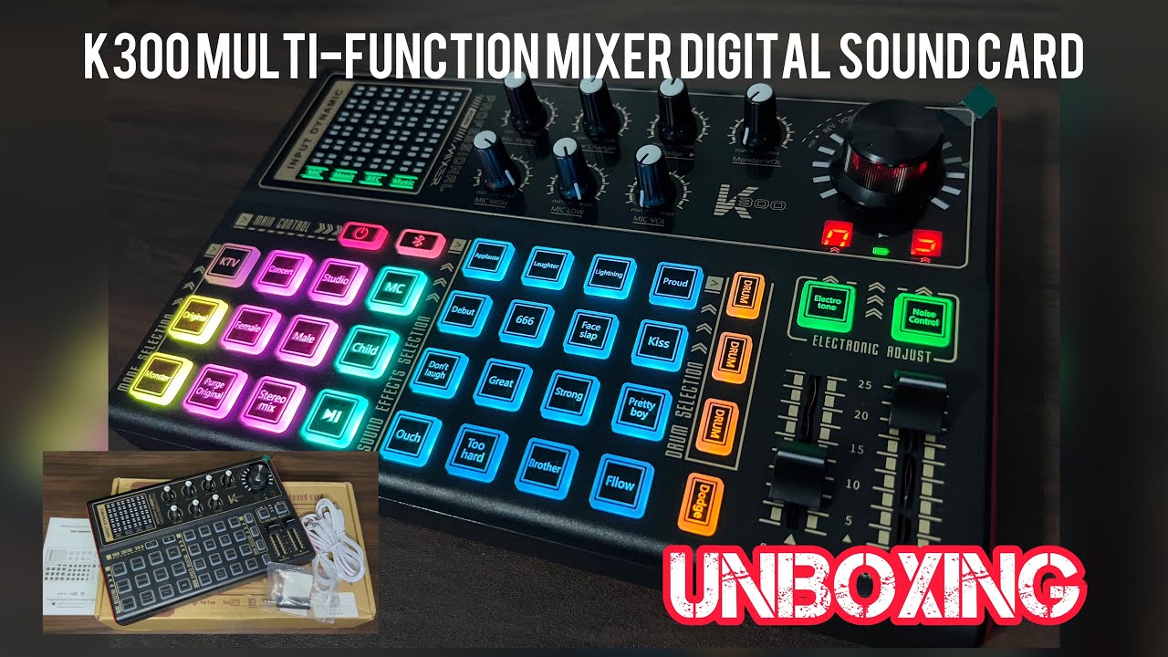 K300 MULTI-FUNCTION MIXER DIGITAL SOUND CARD | PROFESSIONAL LIVE SOUND ...