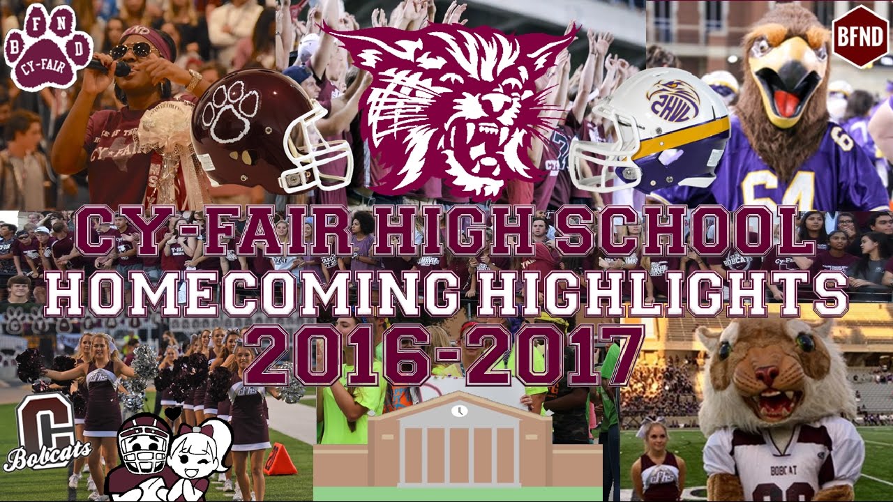 Cy-Fair High School Homecoming Highlights 2016-2017 - YouTube