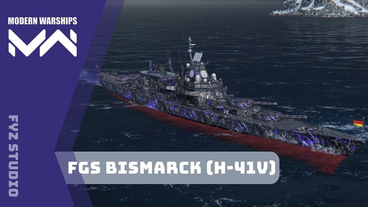 Modern Warships : FGS Bismarck (H-41V) [Tier-3|T#79] - YouTube