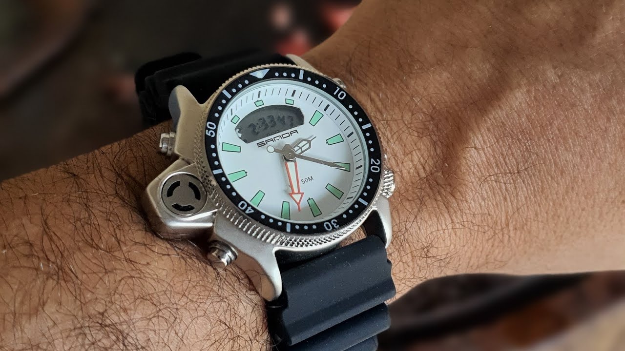 Sanda 3008 melhor homage de baixo custo do Citizen Aqualand? - YouTube