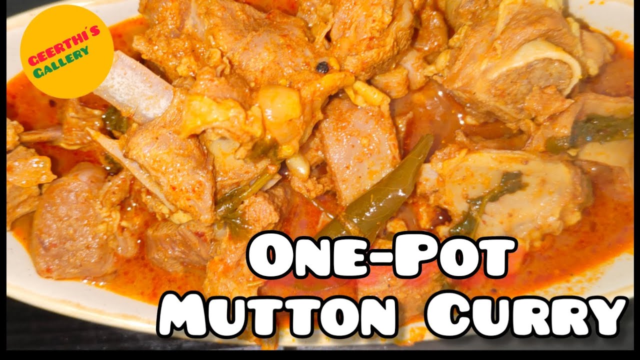 One-Pot Mutton Curry Recipe | Mutton Gravy Recipe | How to make Mutton ...
