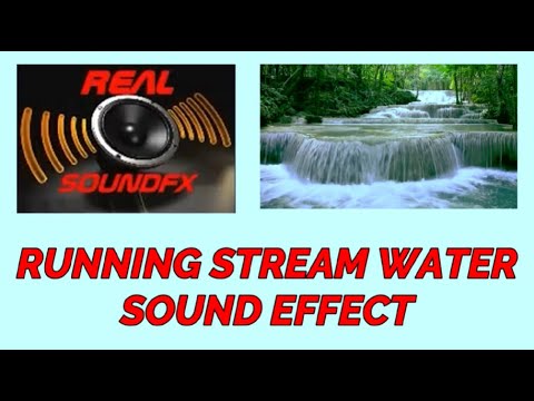 Relaxing running stream water, waterfall, stream, white noise sound ...