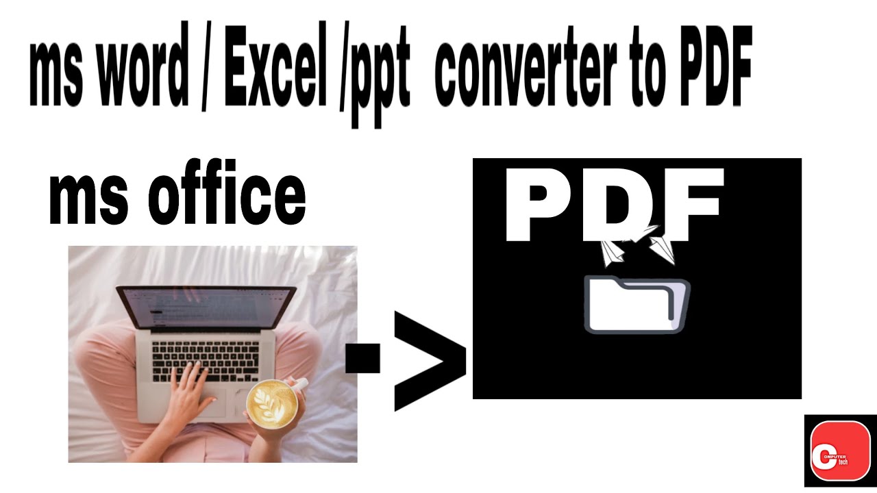 how to convert word ,excel, ppt file to PDF - YouTube