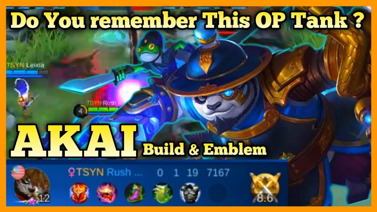 AKAI BEST BUILD, AKAI MOBILE LEGENDS, AKAI BUILD, AKAI GAMEPLAY, AKAI ...