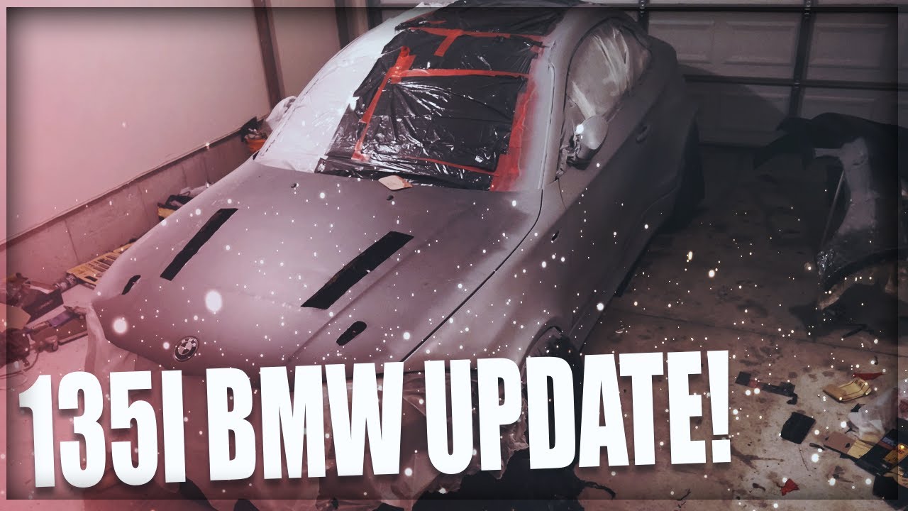 135i BMW Build Update! | CUSTOM HOOD, WING, BUMPER & MORE! - YouTube