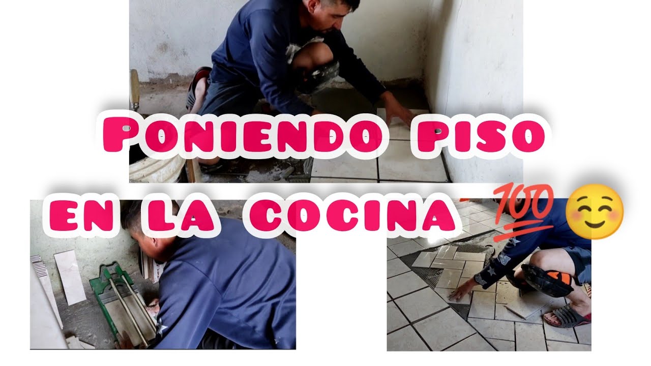 poniendo piso en la cocina 💯 #remodelaciondecocina - YouTube