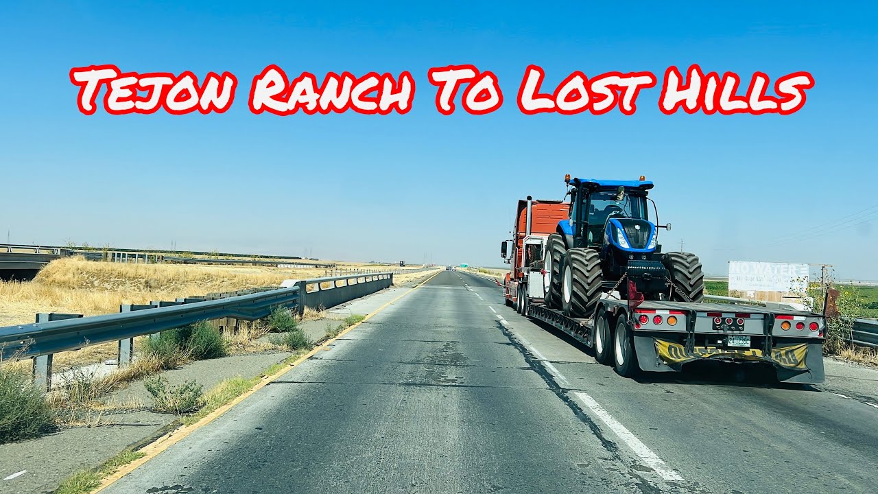 TEJON RANCH TO LOST HILLS CALIFORNIA DRIVE - YouTube