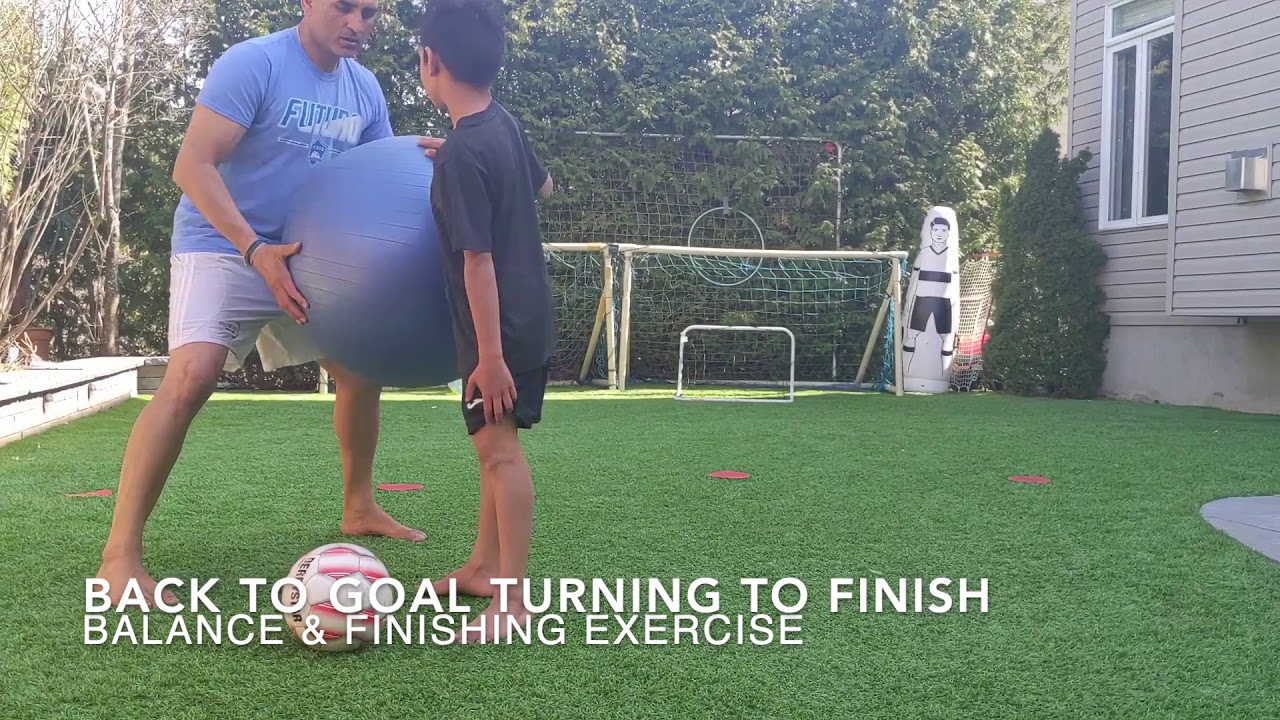 Exercise Ball Strength and Balance Exercise: back to goal turning and ...