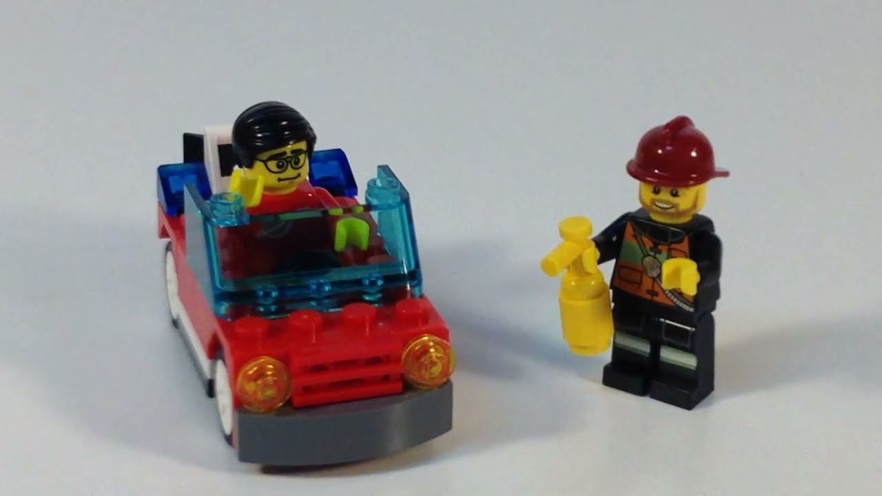 LEGO City 30221 Fire Car Polybag - dead fish not included - YouTube