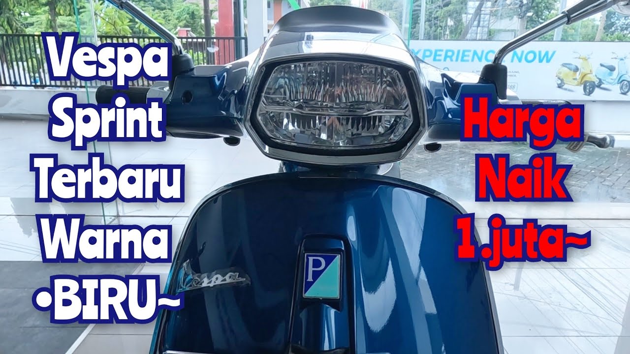VESPA MATIC PALING LARIS ‼️ VESPA SPRINT 150 TERBARU WARNA BIRU 2024 ‼️ ...
