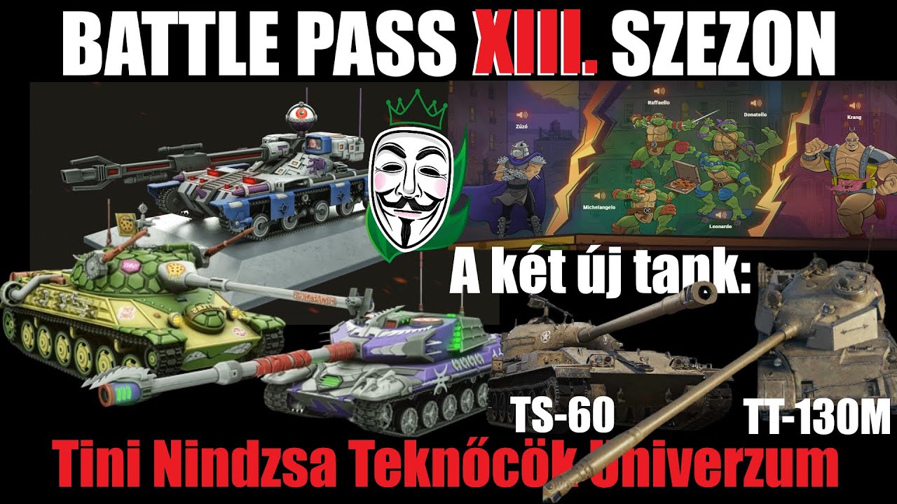 Battle Pass XIII. szezon, Tini Nindzsa Teknőcök! World of Tanks - YouTube