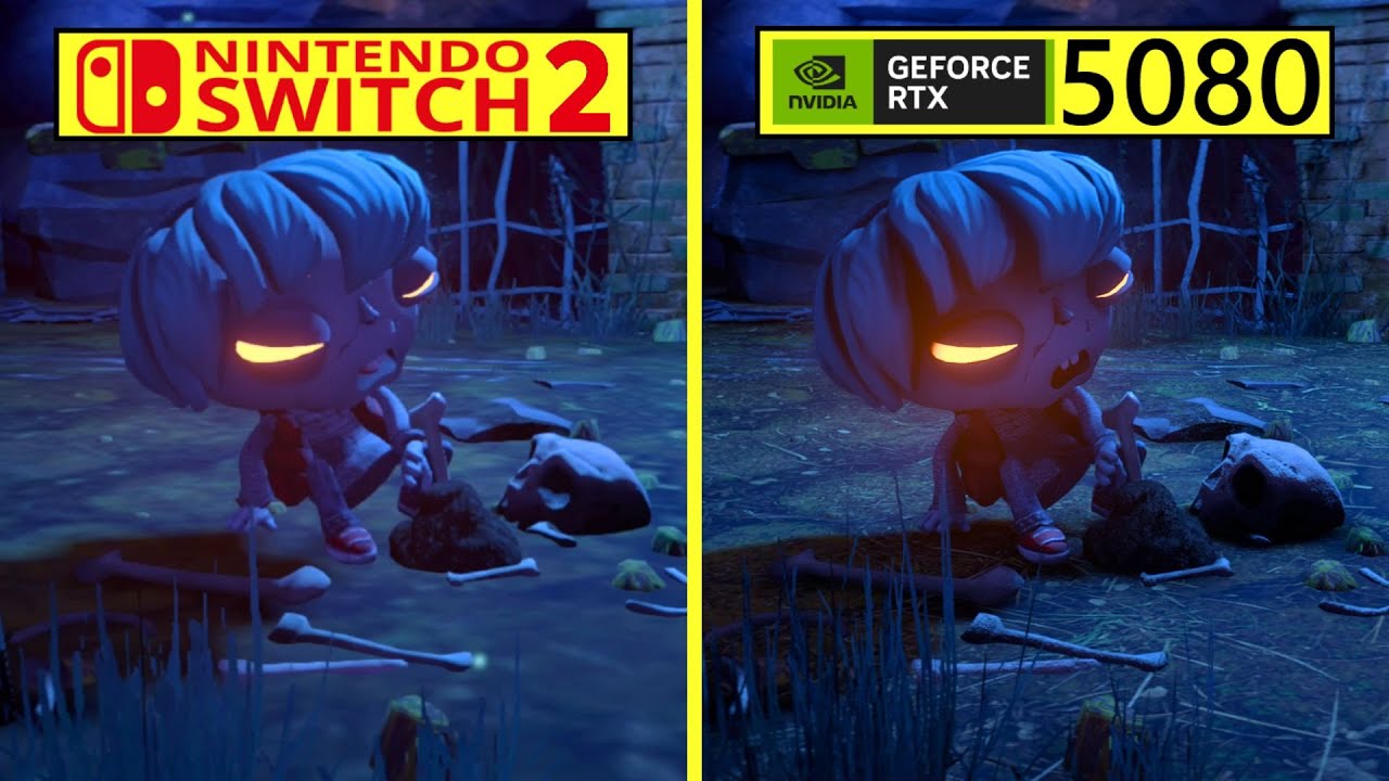 Gloomy Eyes Nintendo Switch 2 (BC) vs RTX 5080 Graphics Comparison ...