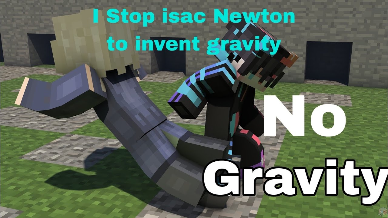 Minecraft I Stop Isac Newton to invent gravity @cute__senpai - YouTube