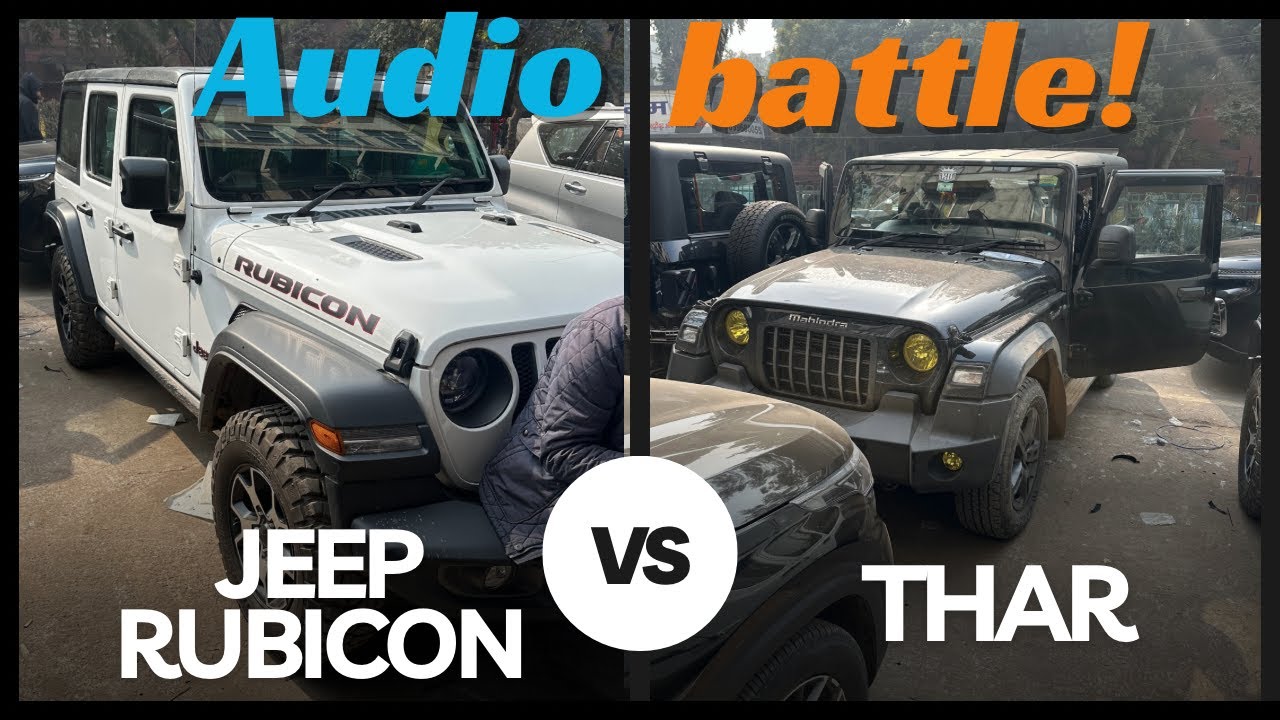 JEEP RUBICON AUDIO UPGRADE || THAR VS RUBICON - YouTube