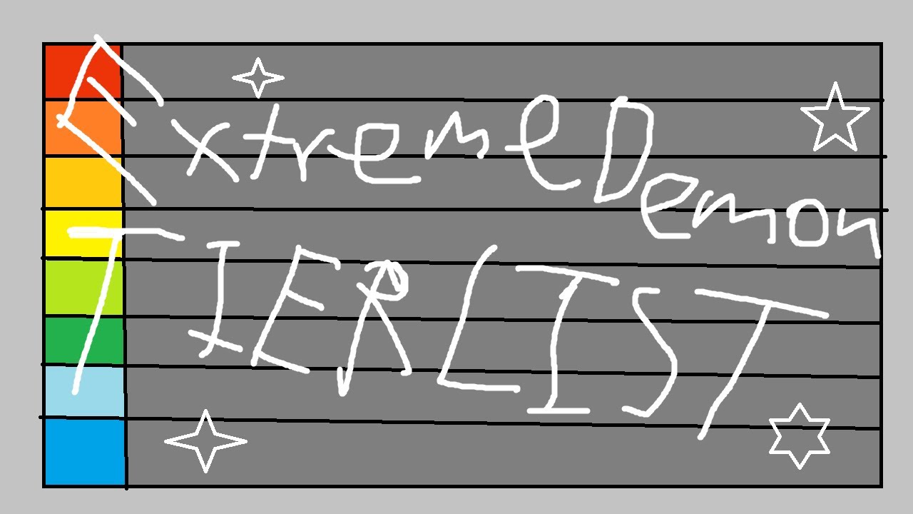 [EXTREME DEMON TIER LIST] Geometry Dash - Tier List Stream (English ...