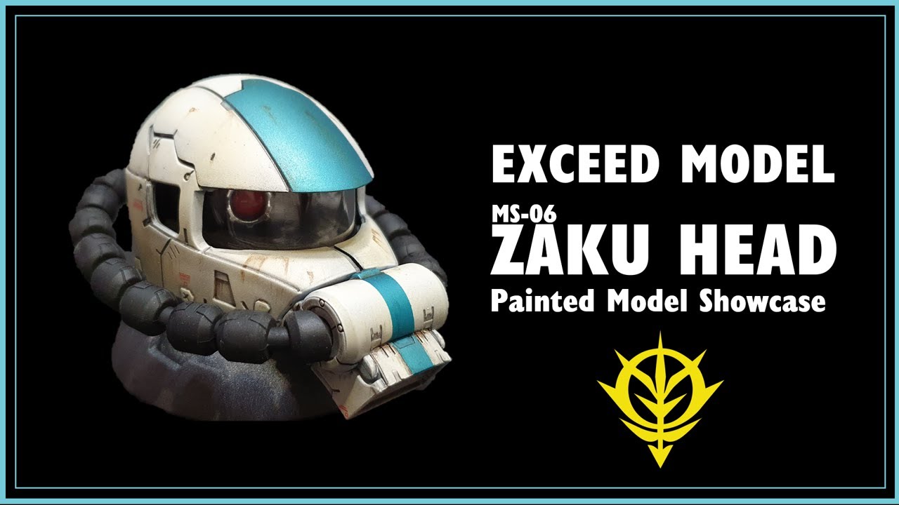 [2] EXCEED MODEL Zaku Head |Painted Showcase| - YouTube