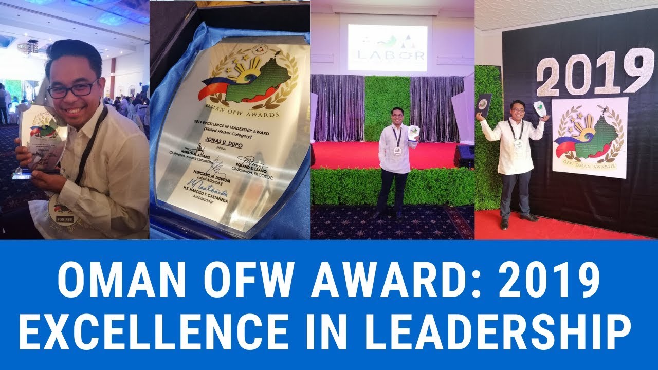 OMAN OFW AWARD - 2019 Excellence in Leadership Award - YouTube