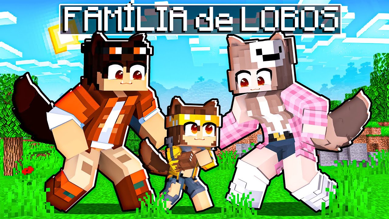 ALEX MONTE tem uma FAMÍLIA de LOBOS no Minecraft! - YouTube