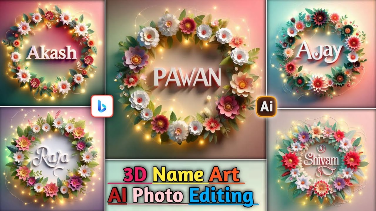 3D Name Art Photo Editing || Bing Images Creators New Name Images ...