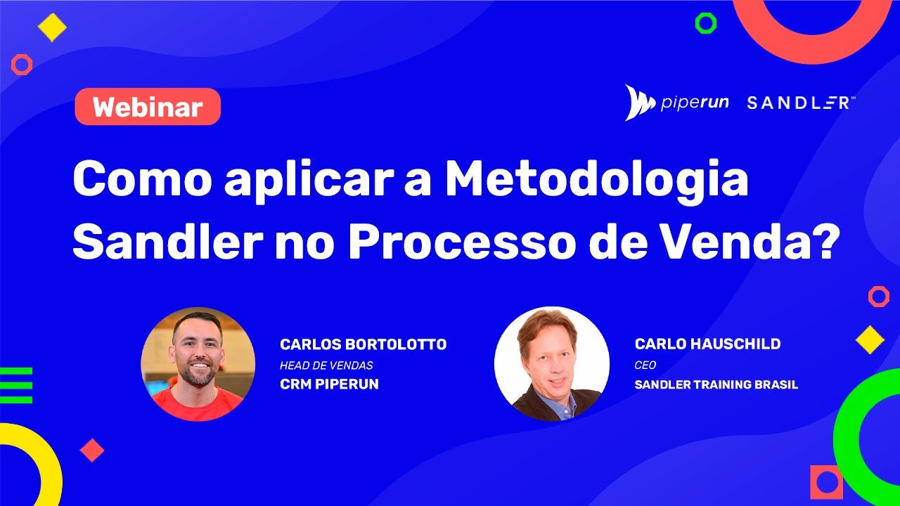 WEBINAR |Como aplicar Metodologia Sandler no Processo Comercial? - YouTube