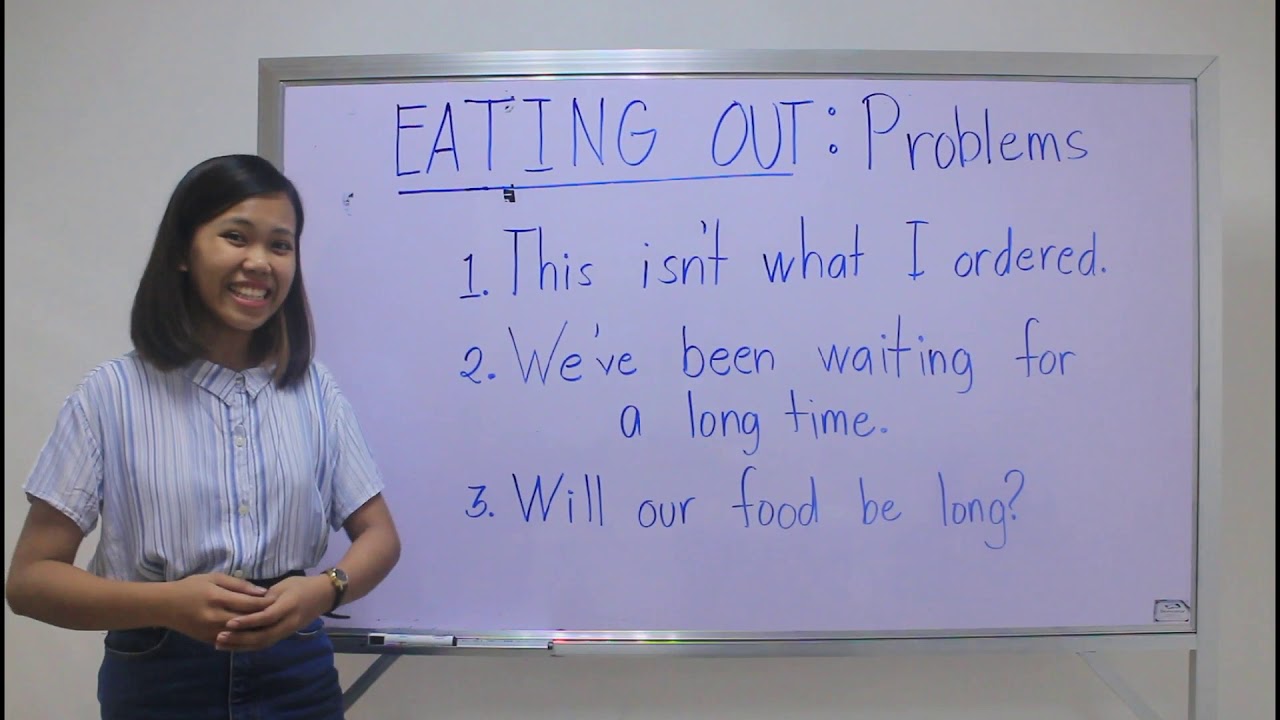 【LESSON3-2】Eating out - Problems - YouTube